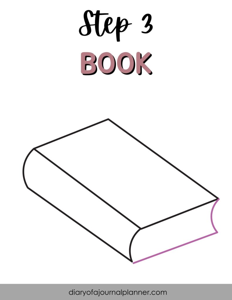 How To Draw A Closed Book – Easy Closed Book Drawing To Try
