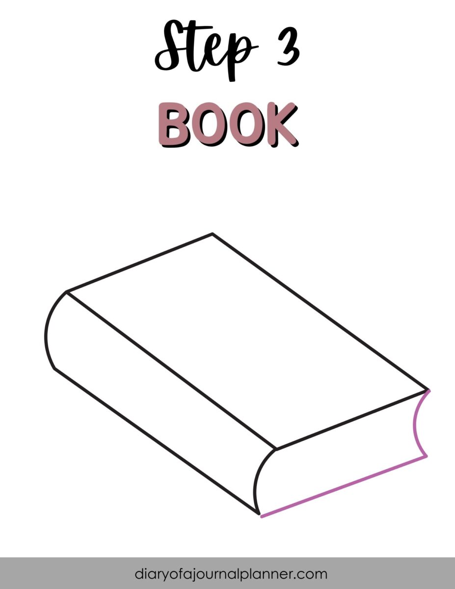 How To Draw A Closed Book – Easy Closed Book Drawing To Try