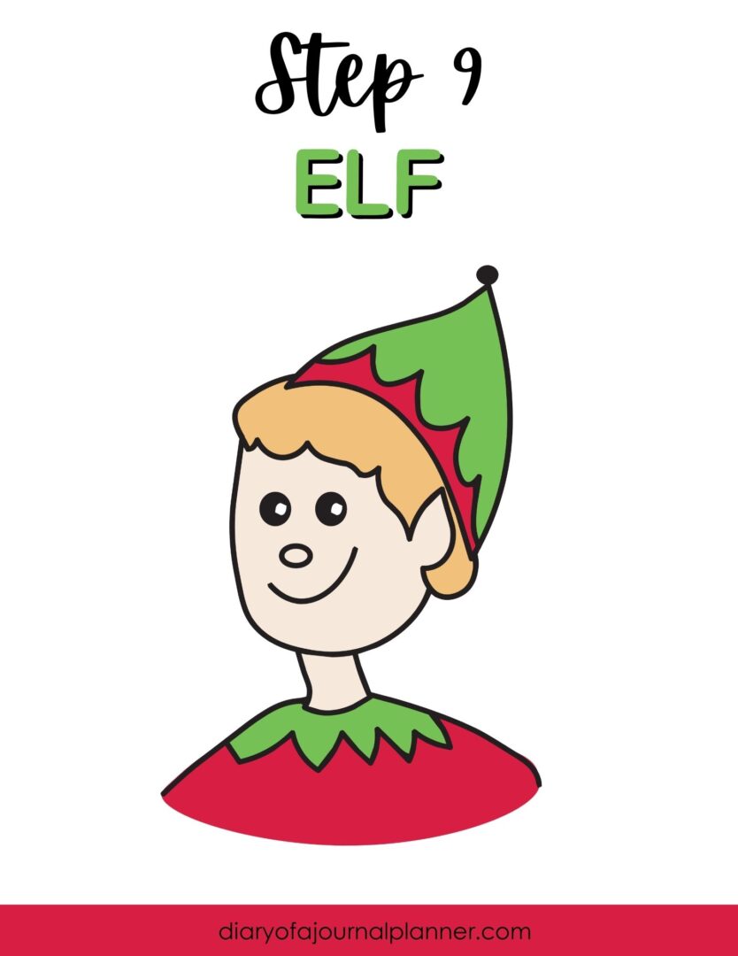 How To Draw An Elf – Easy Christmas Elf Drawing To Try