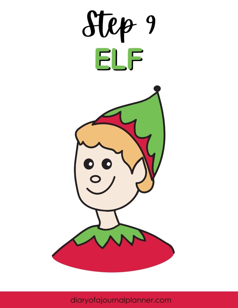 How To Draw An Elf – Easy Christmas Elf Drawing To Try
