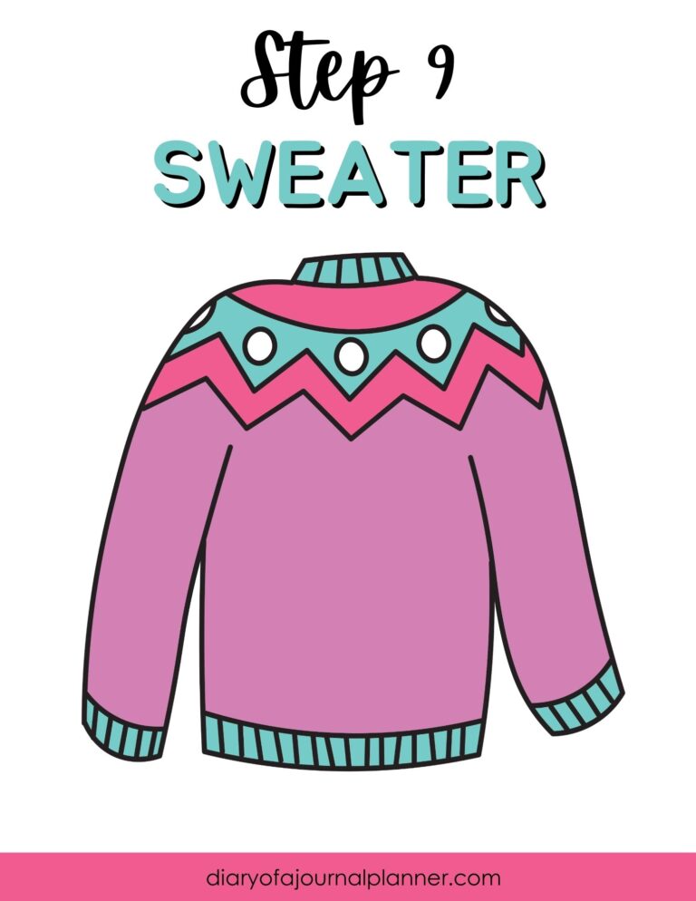 How To Draw A Sweater – Easy Sweater Drawing To Try