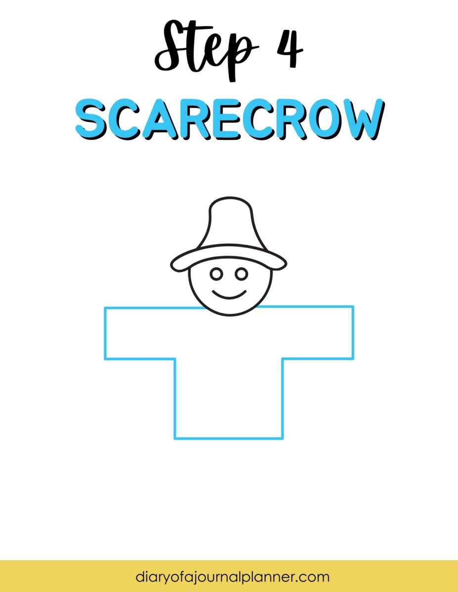 How To Draw A Scarecrow – Easy Scarecrow Drawing To Try