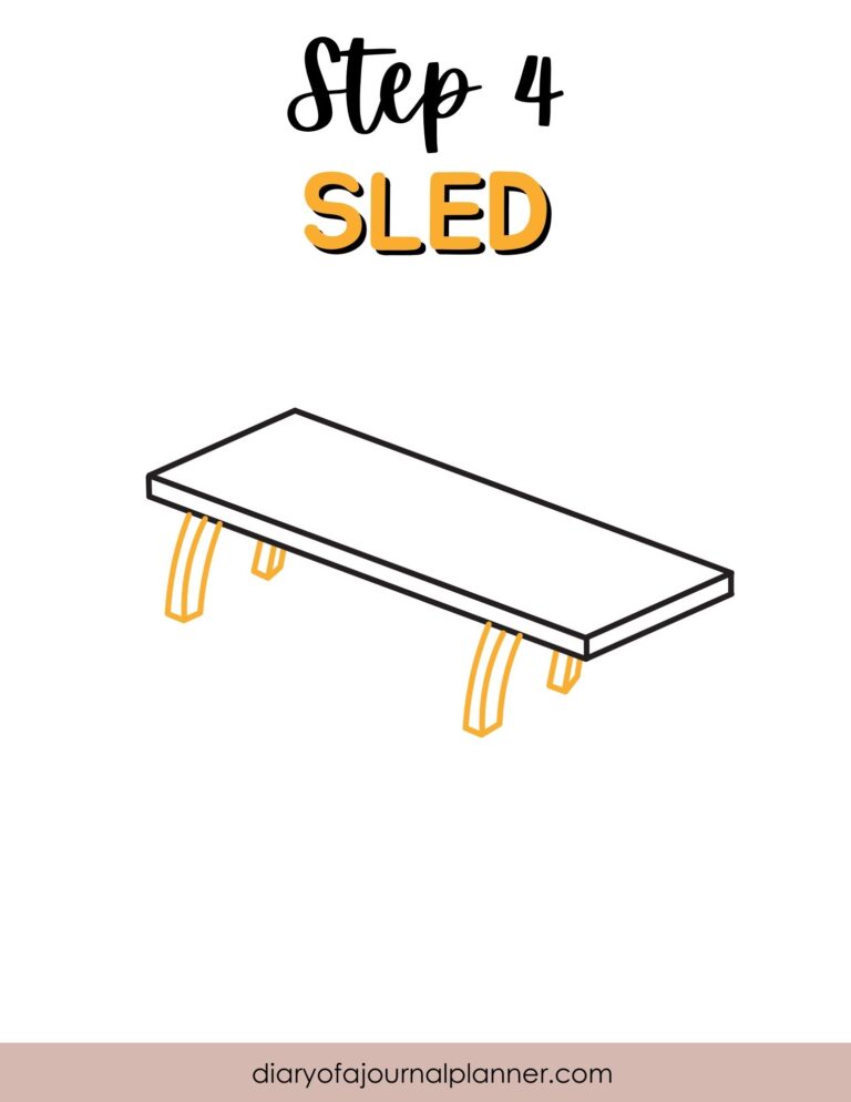 How To Draw A Sled – Easy Sled Drawing To Try