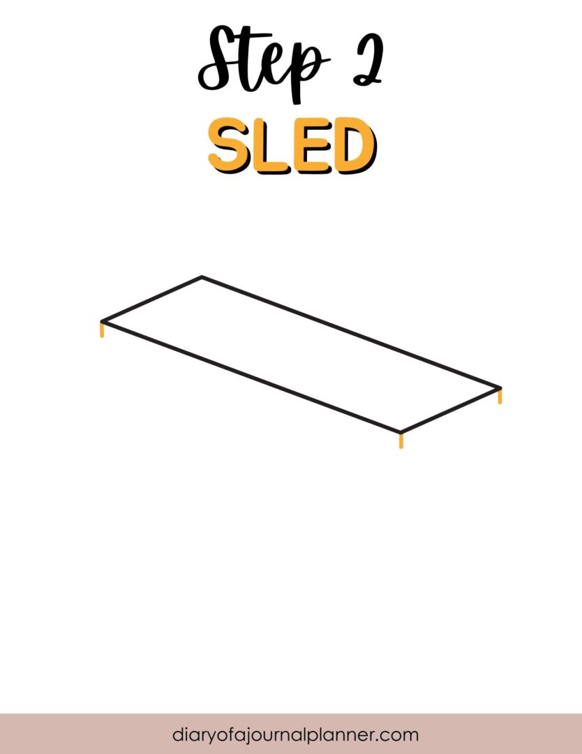 How To Draw A Sled – Easy Sled Drawing To Try