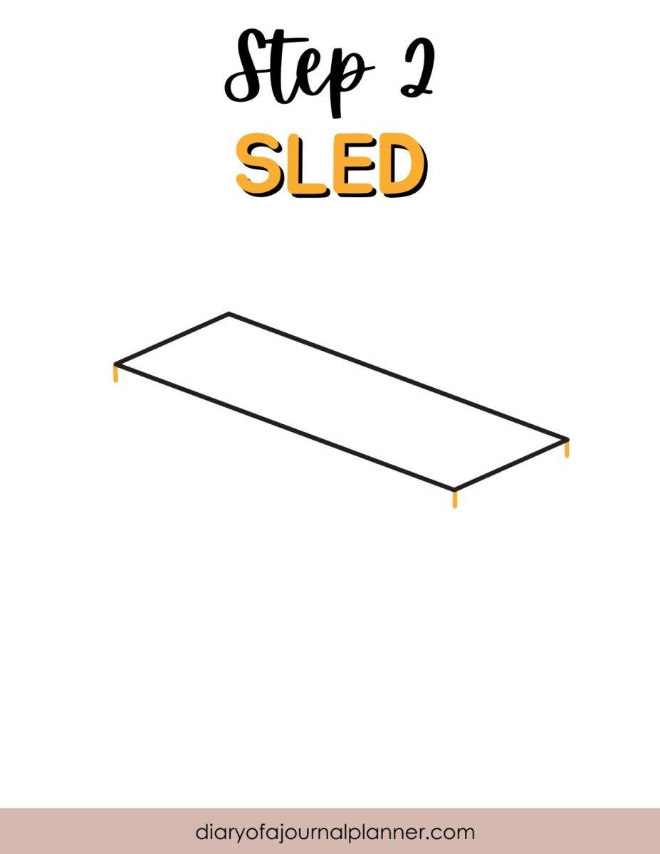 How To Draw A Sled – Easy Sled Drawing To Try