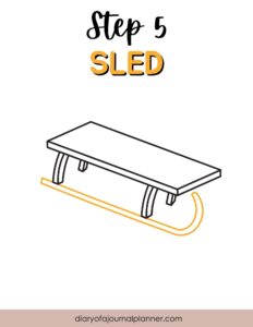 How To Draw A Sled – Easy Sled Drawing To Try