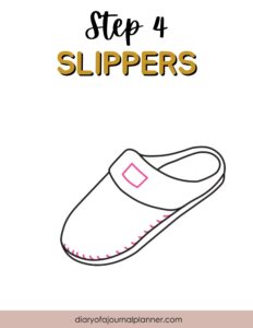 How To Draw Slippers – Easy Slippers Drawing To Try