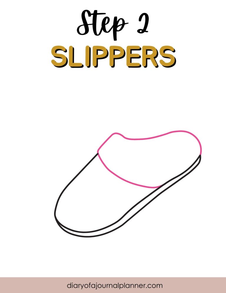 How To Draw Slippers – Easy Slippers Drawing To Try