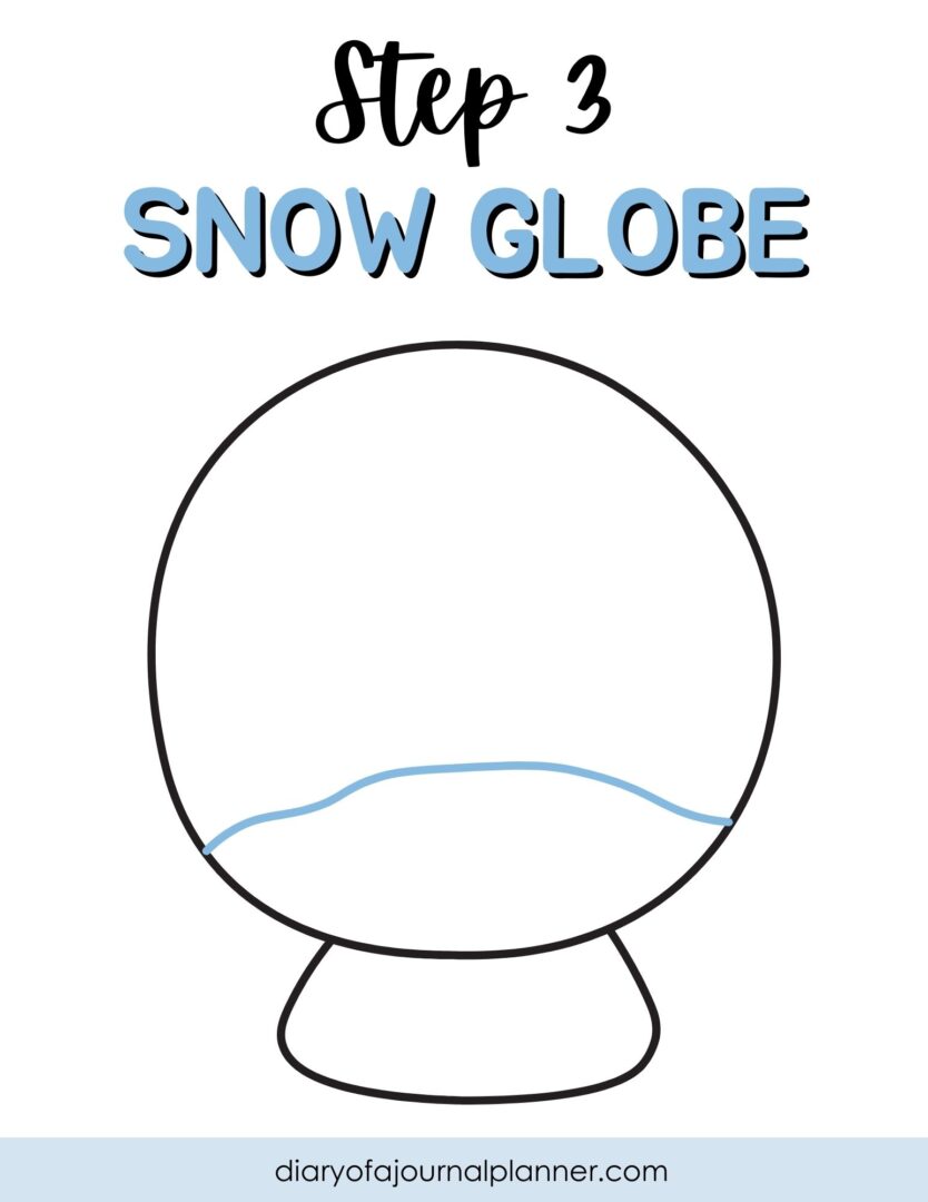 How To Draw A Snow Globe – Easy Snow Globe Drawing To Try