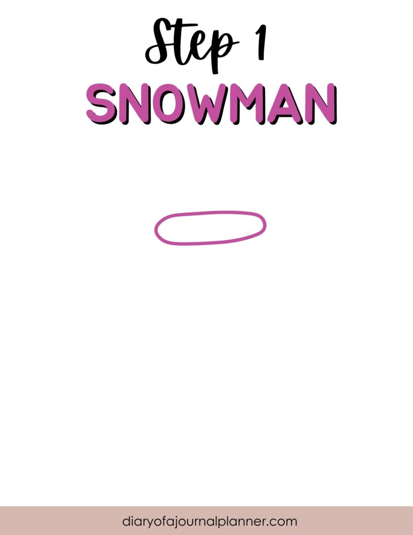 How to Draw A Snowman – Easy Snowman Drawing To Try