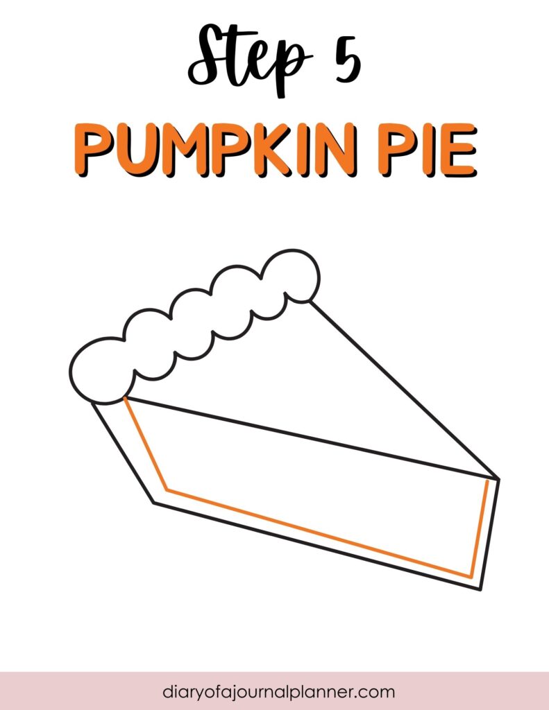 How To Draw A Pumpkin Pie – Easy Pumpkin Pie Drawing To Try