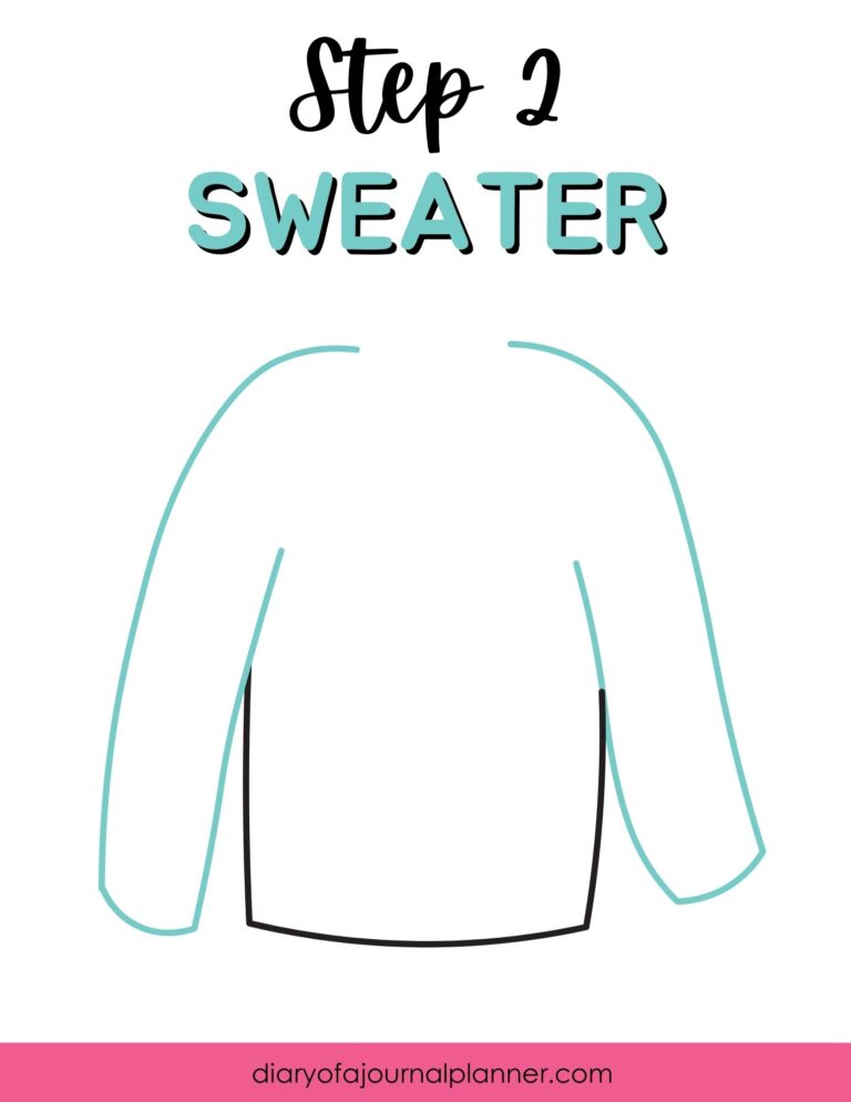How To Draw A Sweater – Easy Sweater Drawing To Try