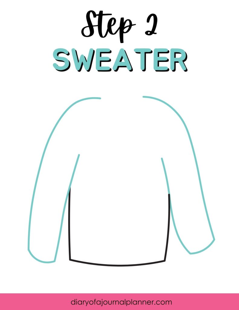 How To Draw A Sweater – Easy Sweater Drawing To Try