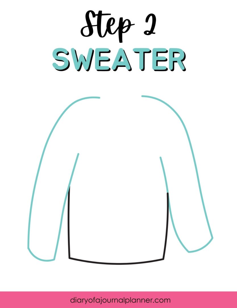 How To Draw A Sweater – Easy Sweater Drawing To Try
