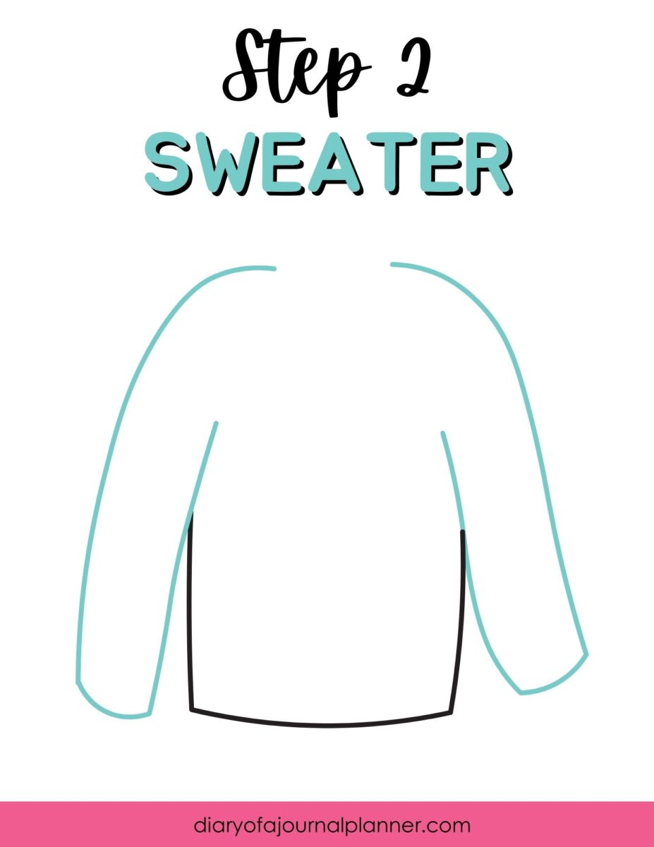 How To Draw A Sweater – Easy Sweater Drawing To Try