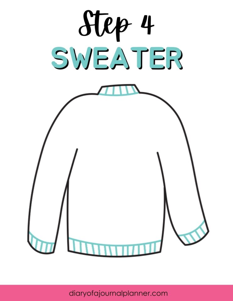 How To Draw A Sweater – Easy Sweater Drawing To Try