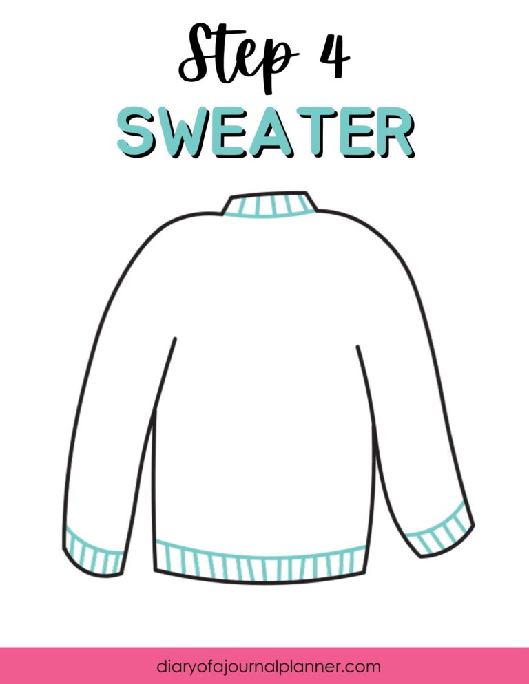 How To Draw A Sweater – Easy Sweater Drawing To Try
