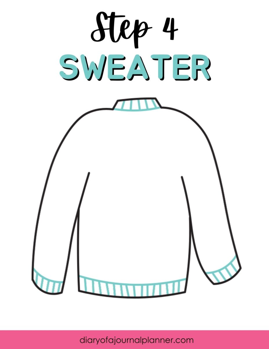 How To Draw A Sweater – Easy Sweater Drawing To Try