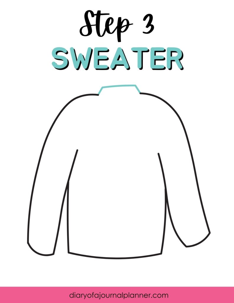How To Draw A Sweater – Easy Sweater Drawing To Try