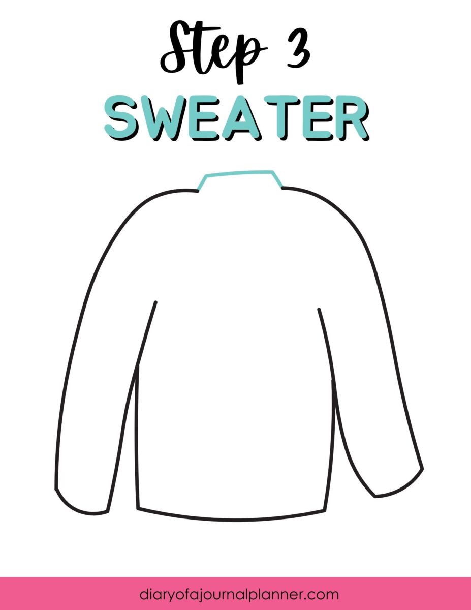 How To Draw A Sweater – Easy Sweater Drawing To Try