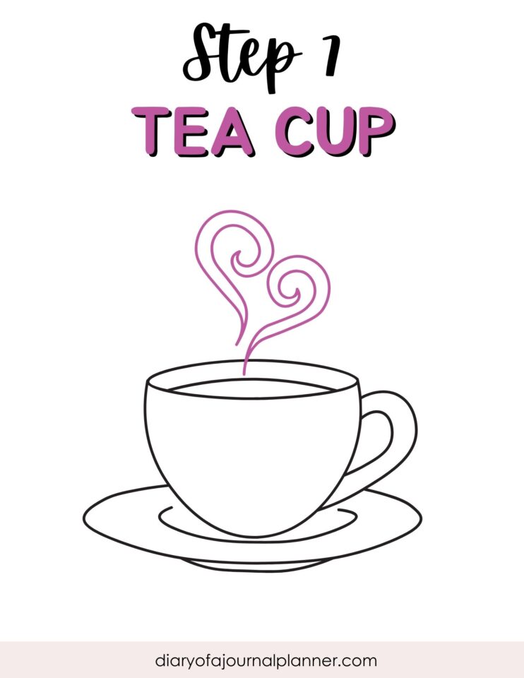 How To Draw A Tea Cup – Easy Tea Cup Drawing To Try