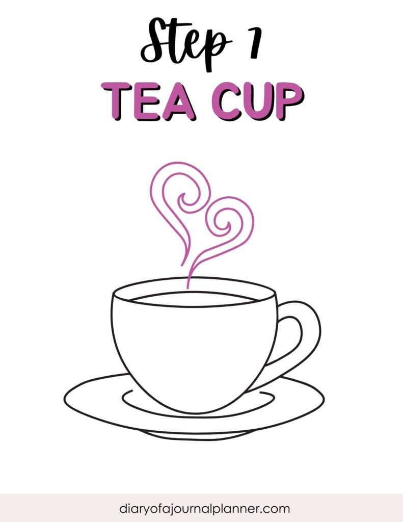 How To Draw A Tea Cup – Easy Tea Cup Drawing To Try