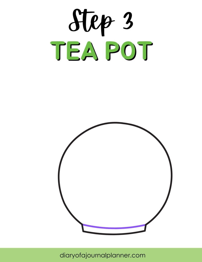 How To Draw A Tea Pot – Easy Tea Pot Drawing To Try