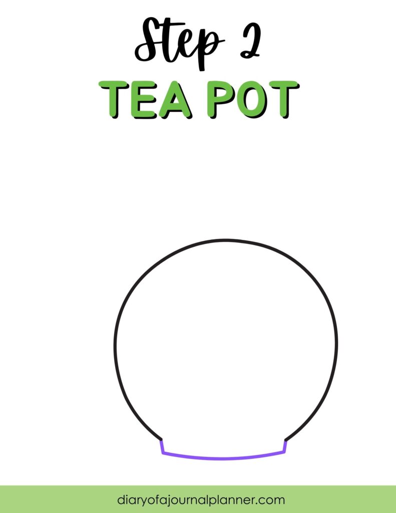 How To Draw A Tea Pot – Easy Tea Pot Drawing To Try