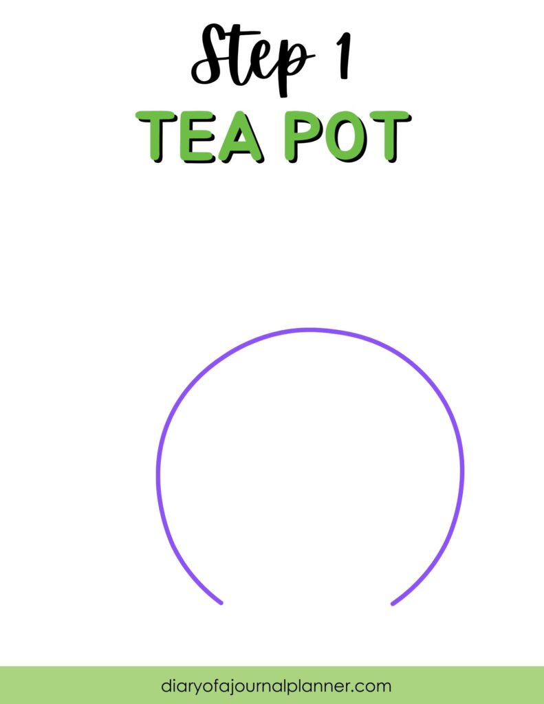 How To Draw A Tea Pot – Easy Tea Pot Drawing To Try