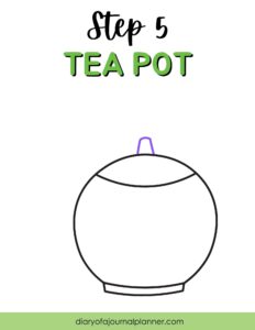 How To Draw A Tea Pot – Easy Tea Pot Drawing To Try