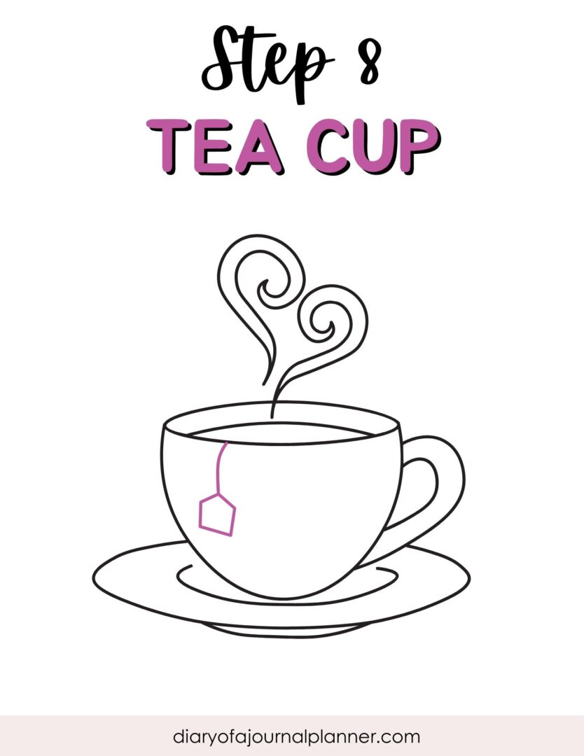 How To Draw A Tea Cup – Easy Tea Cup Drawing To Try