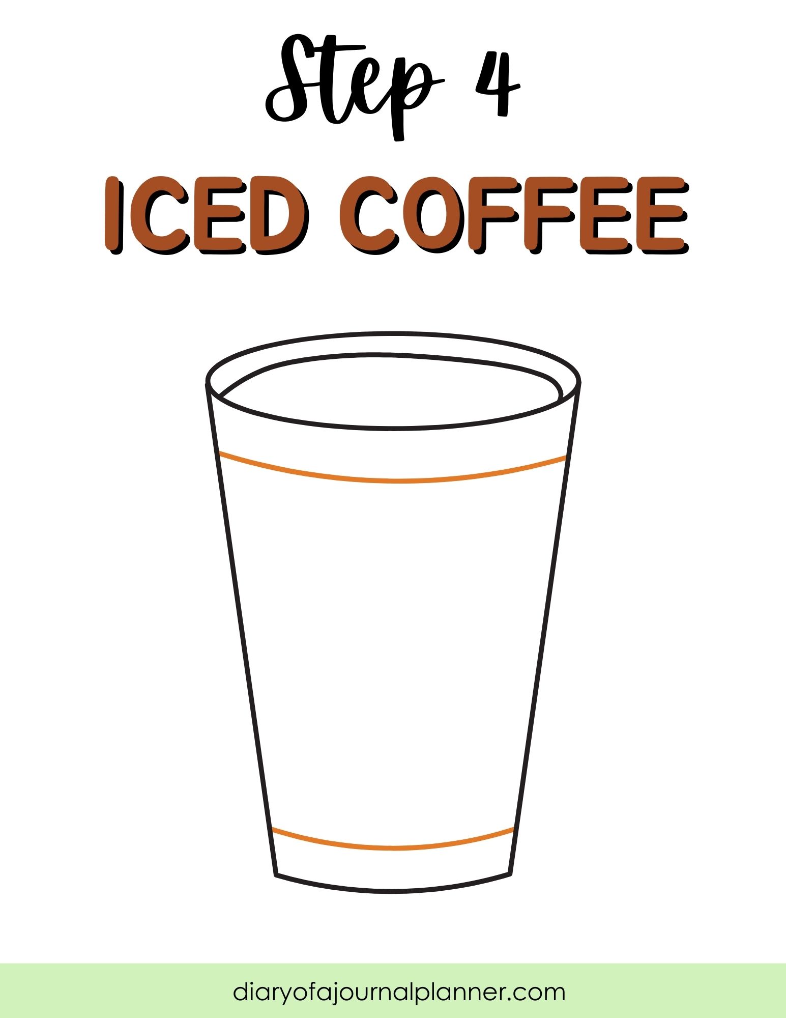 How to Draw A Iced Coffee – Easy Iced Coffee Drawing To Try
