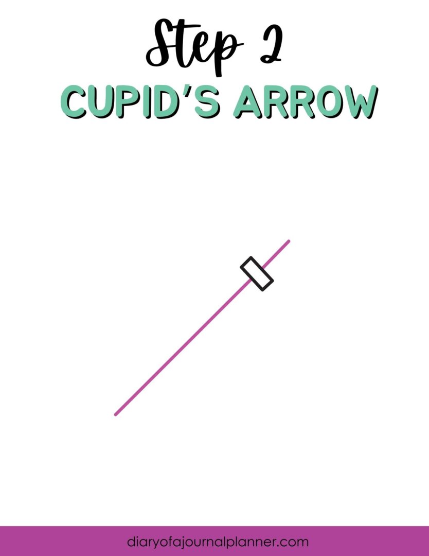 How To Draw Cupids Arrow- Easy Cupids Bow Drawing To Try
