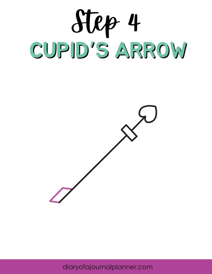 How To Draw Cupids Arrow- Easy Cupids Bow Drawing To Try