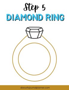 How To Draw A Diamond Ring- Easy Diamond Ring Drawing To Try