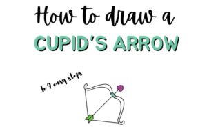 How To Draw Cupids Arrow- Easy Cupids Bow Drawing To Try