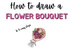 How To Draw A Flower Bouquet- Easy Bouquet of Flowers Drawing To Try