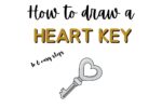 How To Draw A Heart Key Doodle