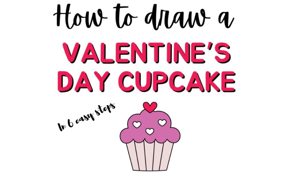 How To Draw A Valentine's Day Cupcake Doodle