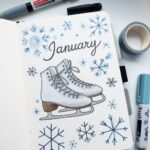 January Bujo with Free January Bullet Journal Printable