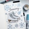 January Bujo with Free January Bullet Journal Printable