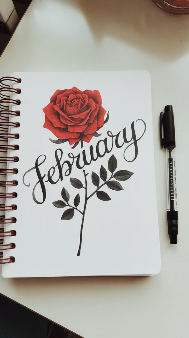 February Bujo Cover Page Ideas