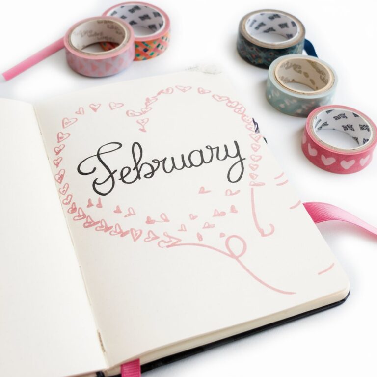 February Bujo Cover Page Ideas