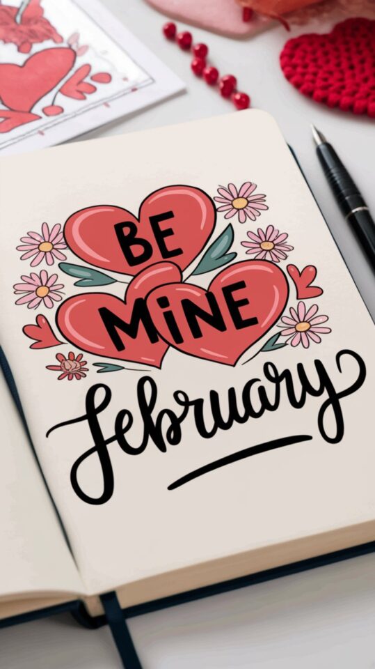 February Bujo Cover Page Ideas