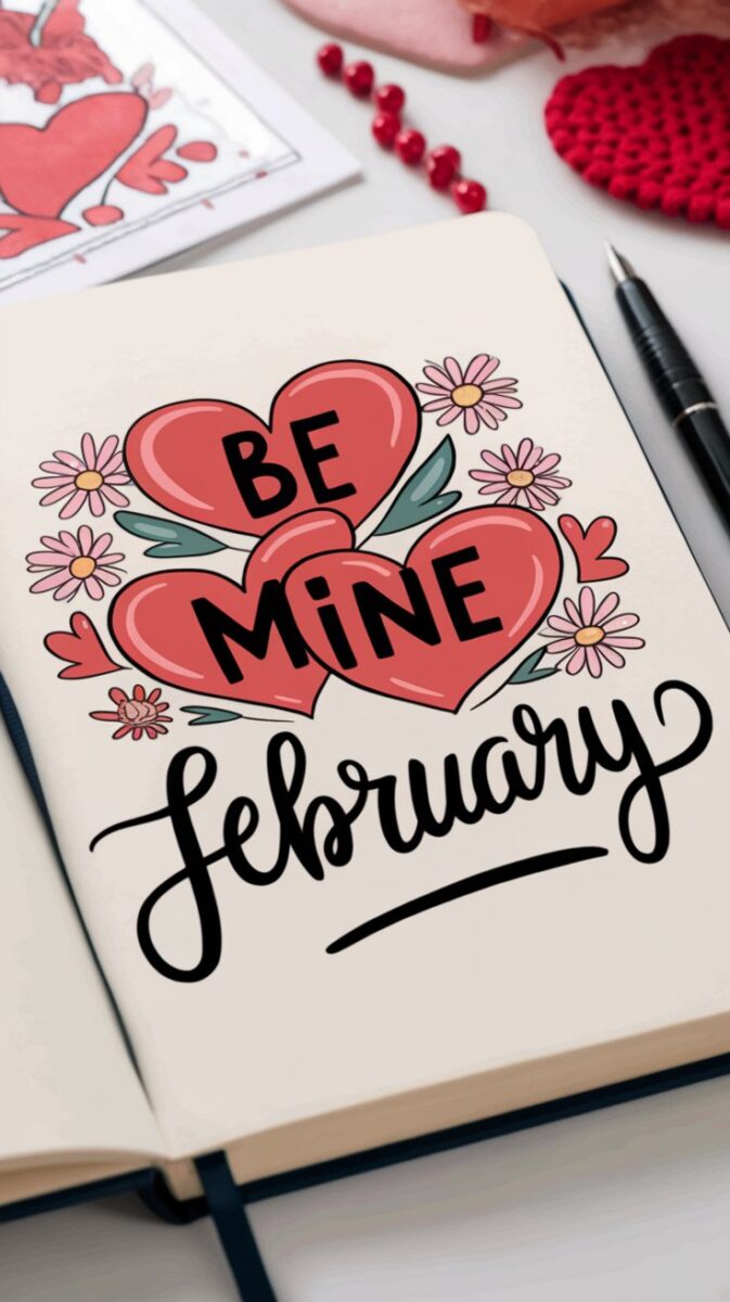 February Bujo Cover Page Ideas