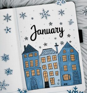January Bujo with Free January Bullet Journal Printable