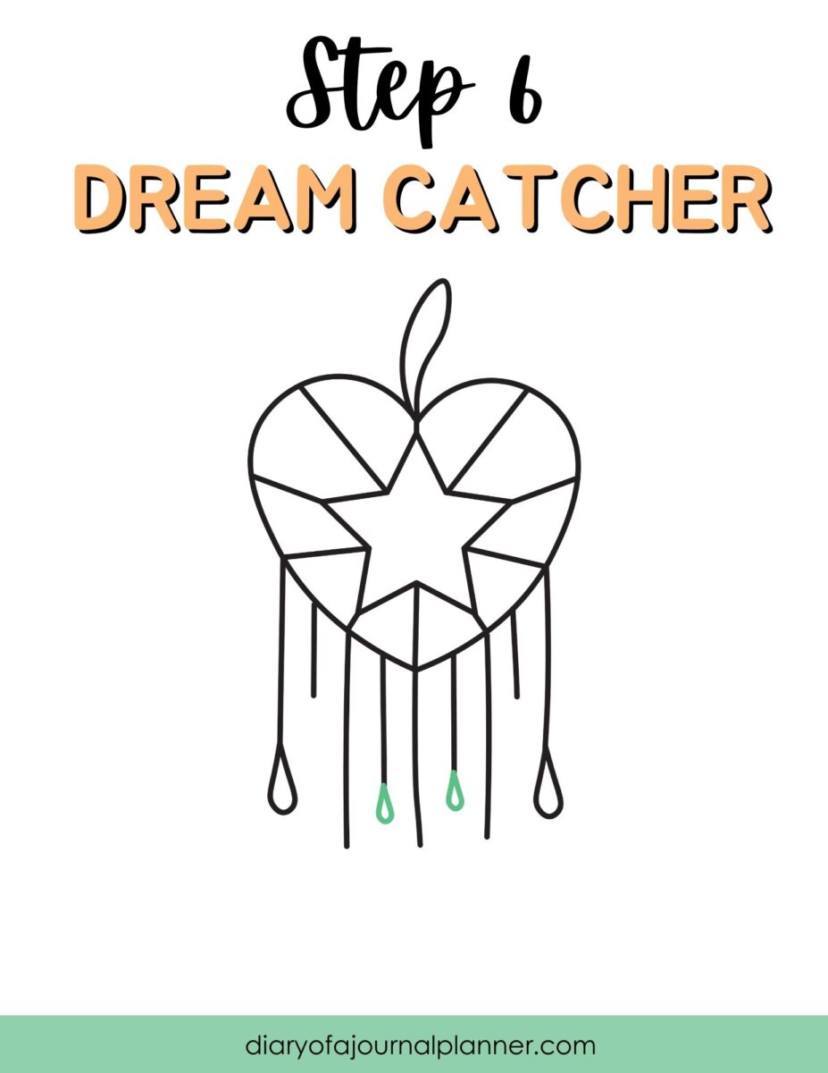 How To Draw A Dream Catcher- Easy Dream Catcher Drawing To Try