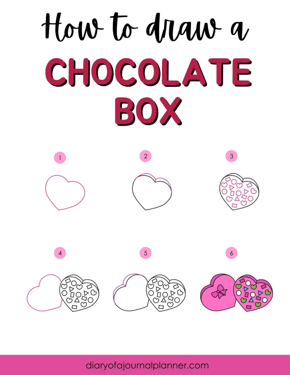How To Draw A Chocolate Box- Easy Box Of Chocolates Drawing To Try