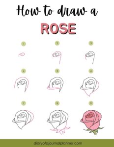 How To Draw A Rose Doodle