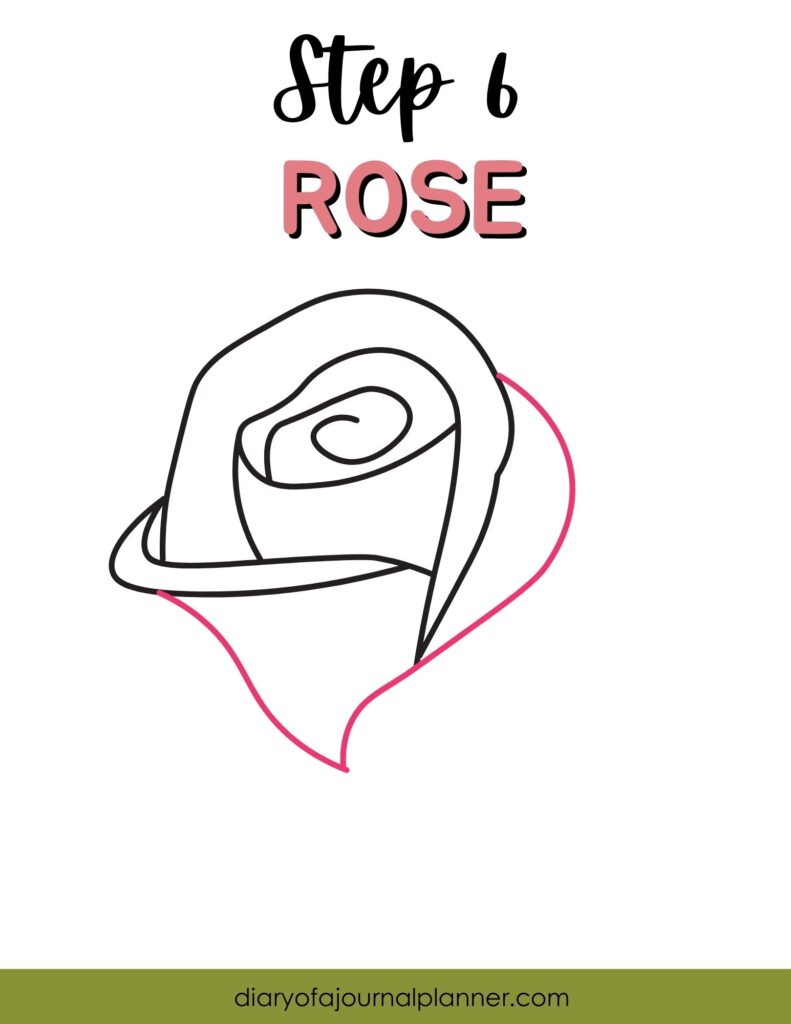 How To Draw A Rose Doodle